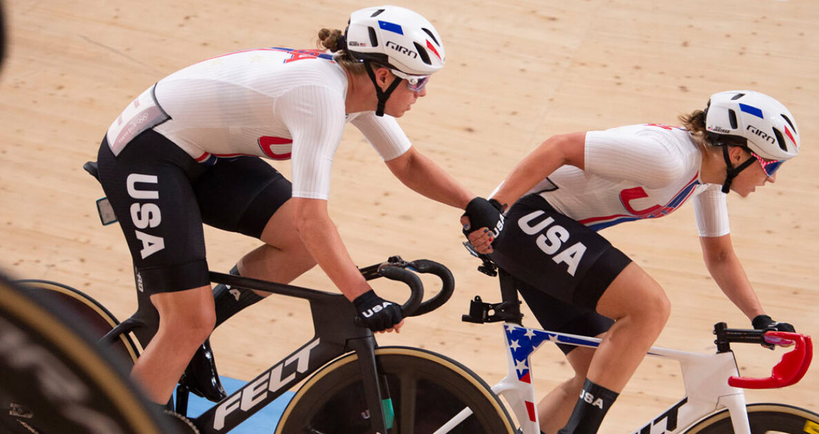 Jennifer Valente and Megan Jastrab race in the Olympic… | USA Cycling